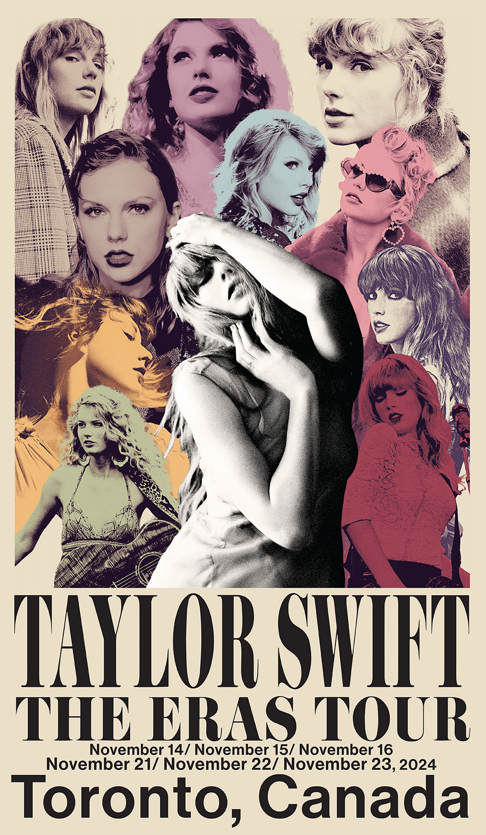 Taylor Swift The Eras Tour Toronto, Canada Poster – Taylor Swift CA